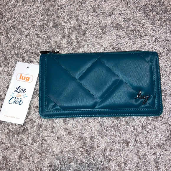 lug | Bags | Lug Satin Luxe Wallet Surrey Teal | Poshmark